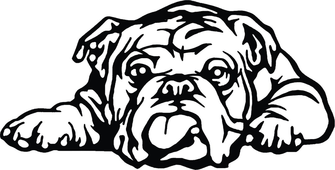 Bulldog Metal Wall Art - Etsy