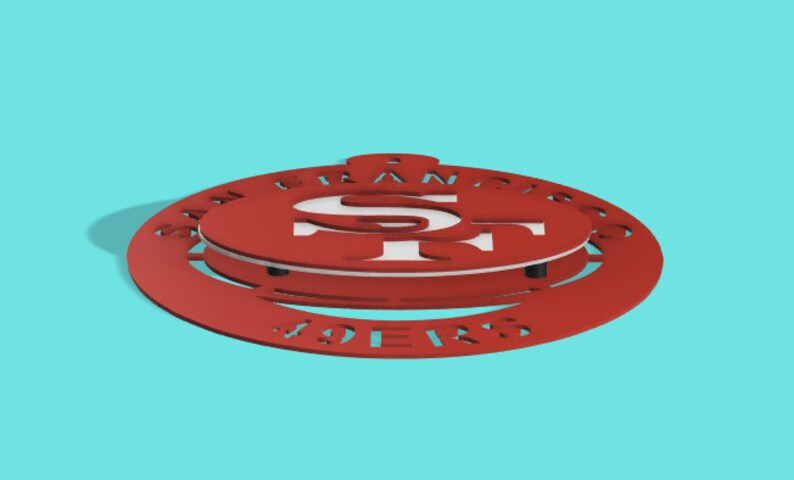 San Francisco 49ers-3d Multi Layer Metal Wall Art - Etsy