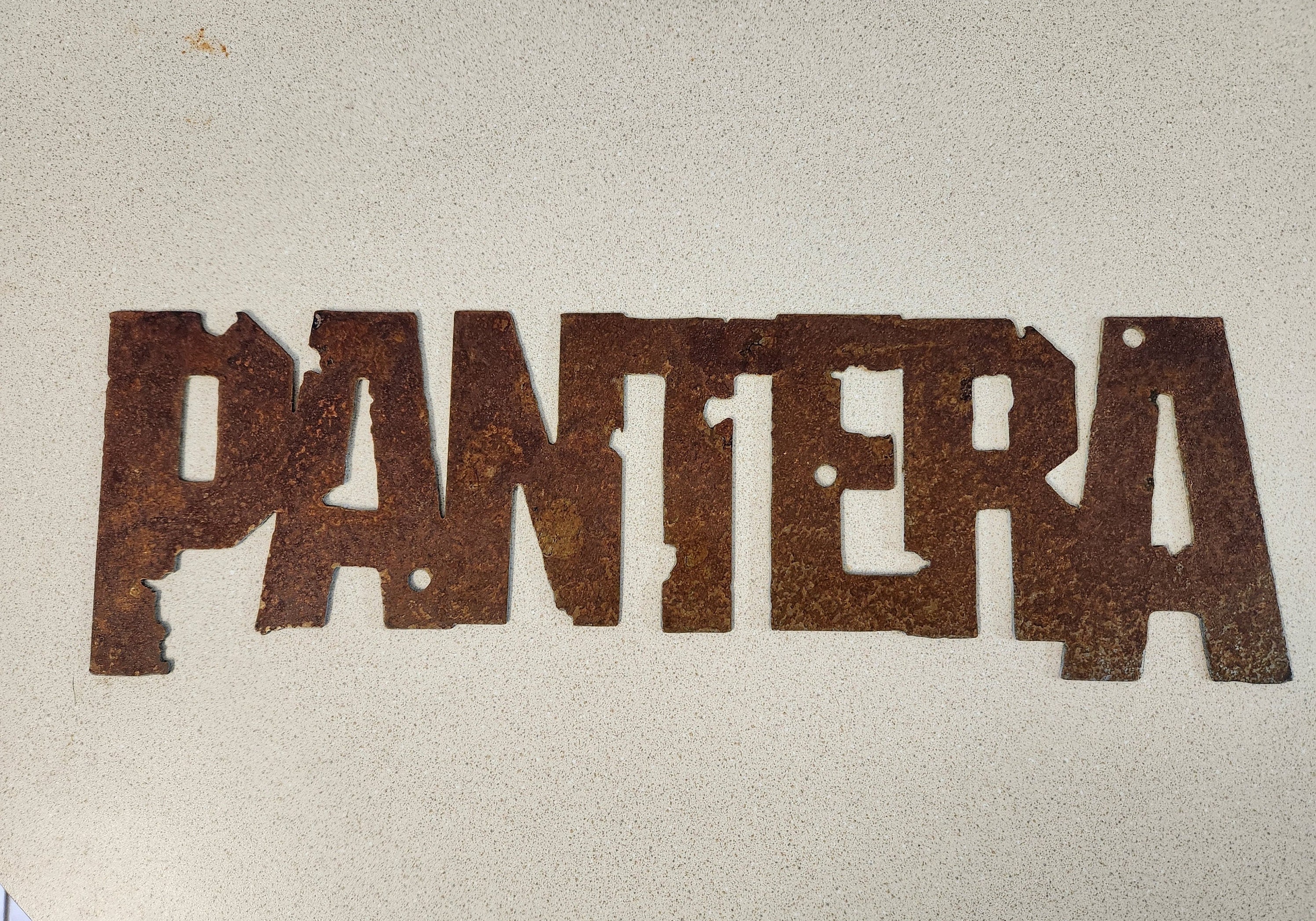 Pantera Logo - Rust Patina - Metal - Etsy