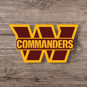 Washington Commanders Metal Wall Art - Etsy