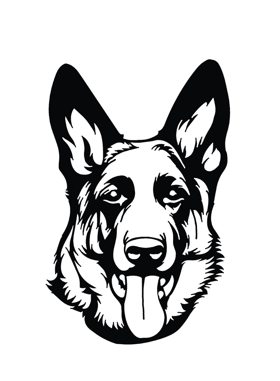 German Shepherd Metal Wall Art - Etsy