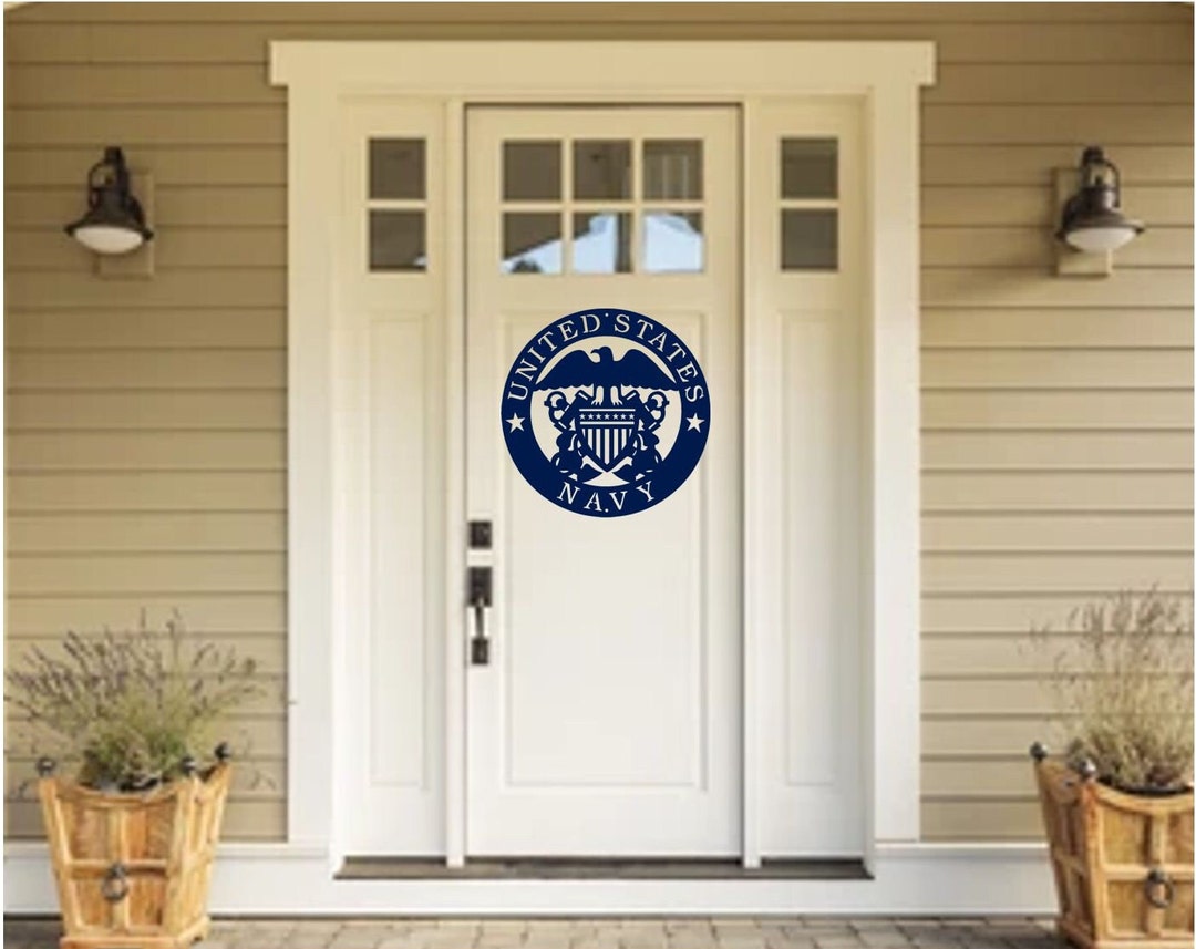 US Navy Logo Wall Art - Metal - Etsy