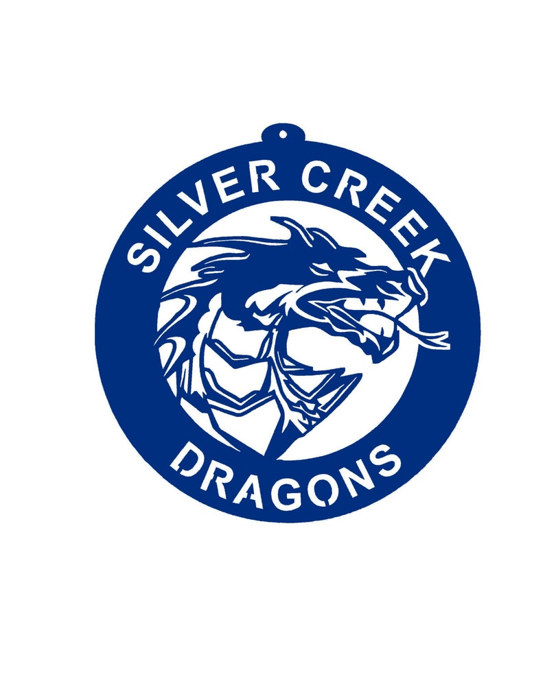 Silver Creek Dragons HS Metal Logo - Etsy