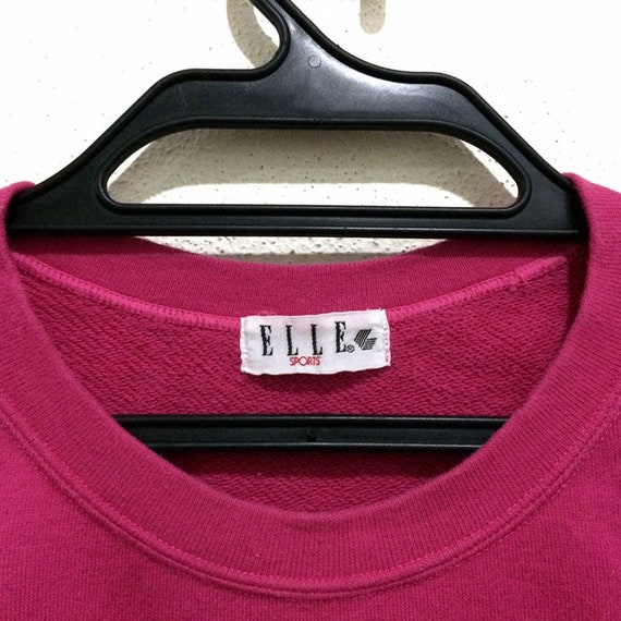 Rare!!! Vintage ELLE homme paris Big Logo Embroidery … - Gem