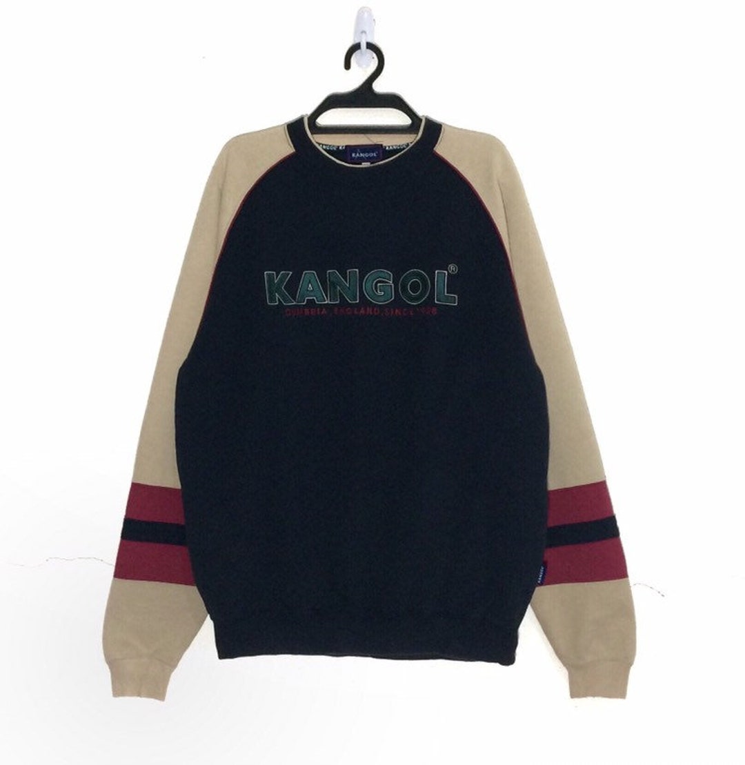 Rare Vintage KANGOL the United Kingdom Sweatshirt Big Logo Embroidered ...