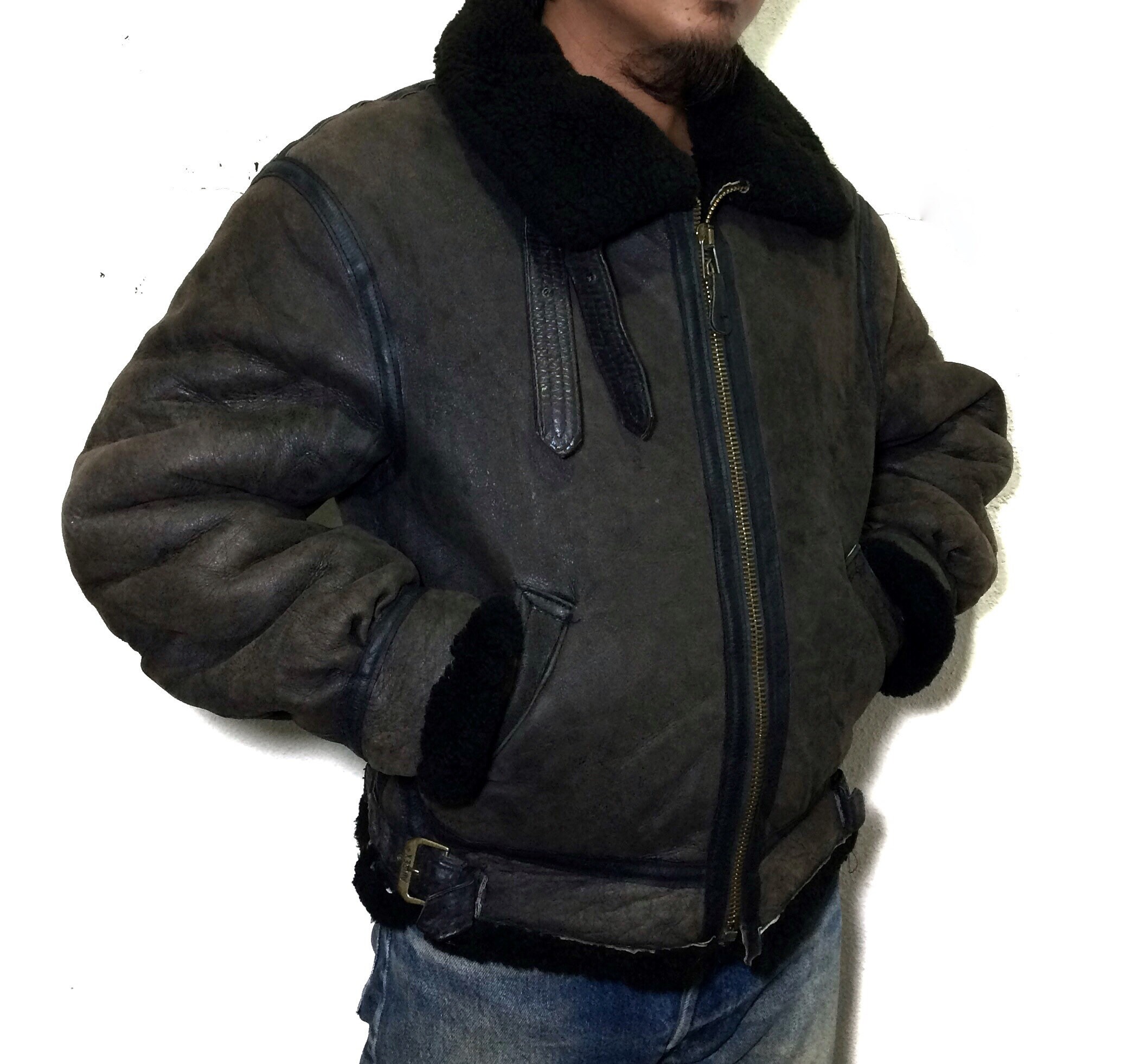 Rare 50's 60's AVIREX B3 Leather Bomber Jacket Vtg Type B-3 Rare 50's 60's AVIREX B3 Leather Bomber Jacket Vtg Type B-3