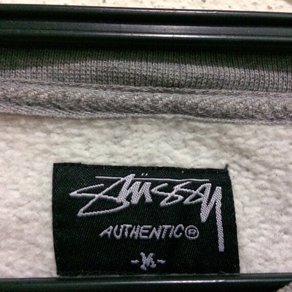 Rare!!! Vintage Stussy Spell out Big Logo sweatshirt … - Gem