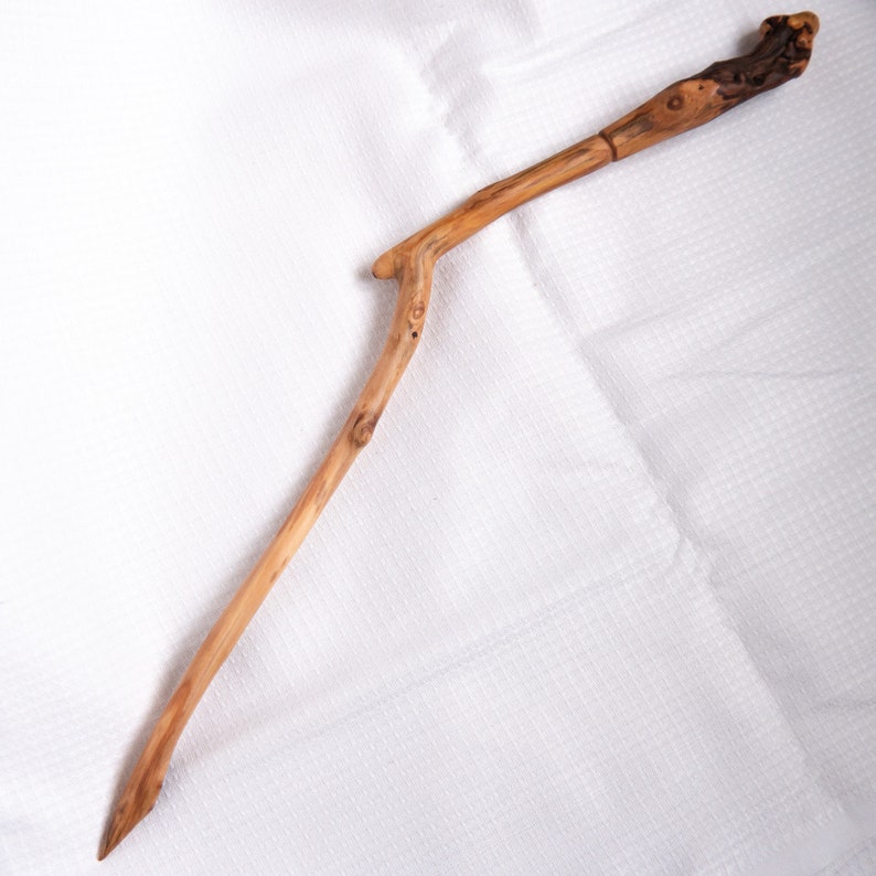 Apple Wand Swirl Apple Wand Energized Wood Wand Carved - Etsy