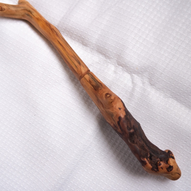 Apple Wand Swirl Apple Wand Energized Wood Wand Carved - Etsy