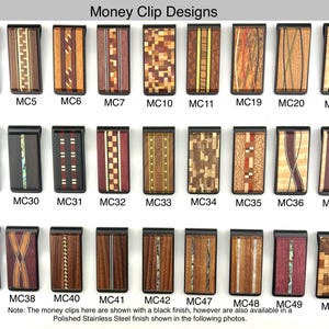 Wood Money Clip Designer Handcrafted From Exotic and Domestic Woods ...
