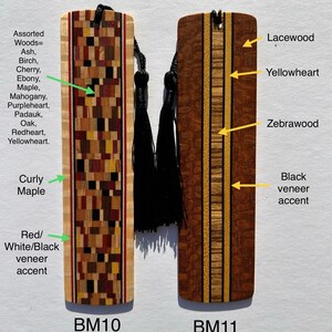 Wood Bookmarks bookmark Designer Handmade From Exotic and Domestic ...