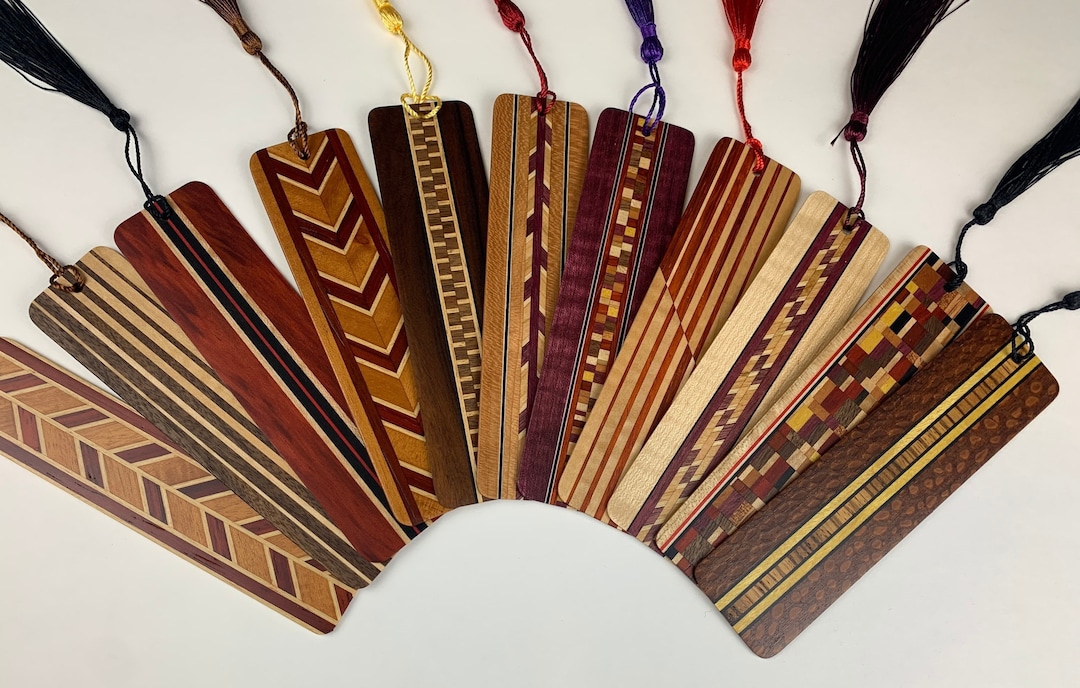 Wood Bookmarks bookmark Designer Handmade From Exotic and - Etsy