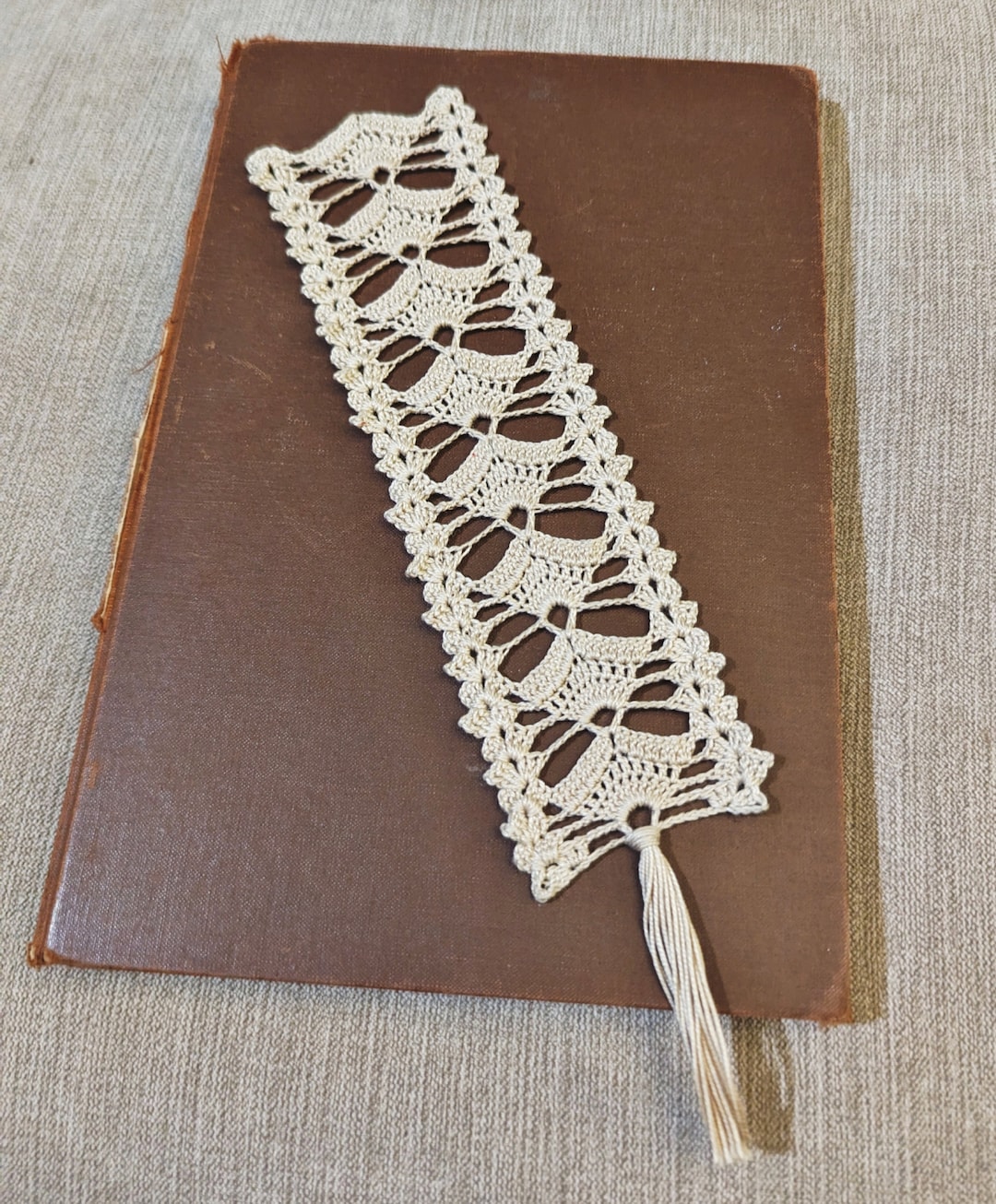 Fan Lace Crochet Bookmark - Etsy UK