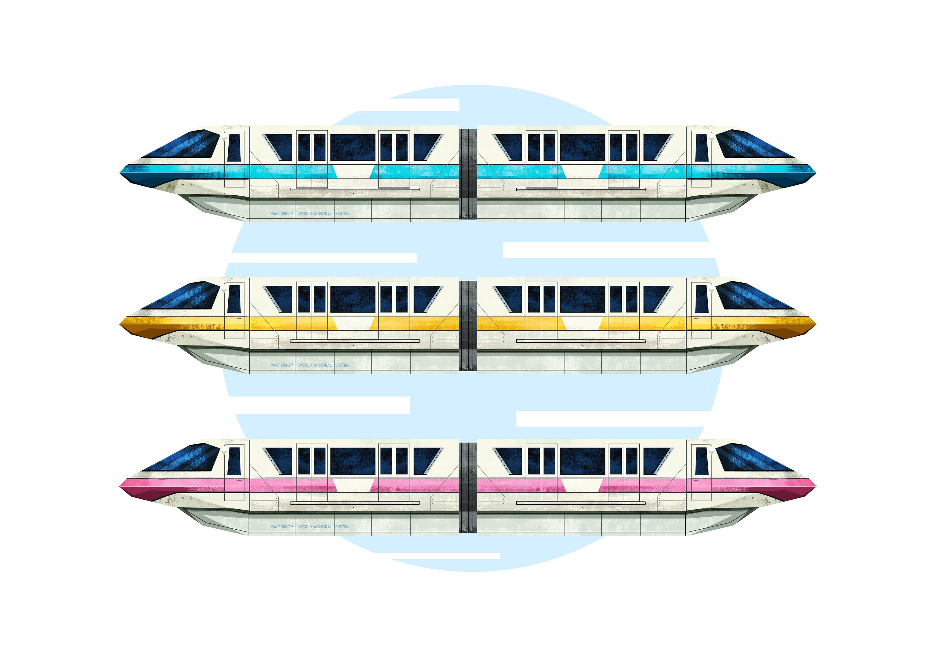 Walt Disney World Monorail - Etsy