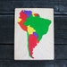 South America Wooden Map Puzzle, Handmade, Wooden Name Jigsaw Puzzles ...