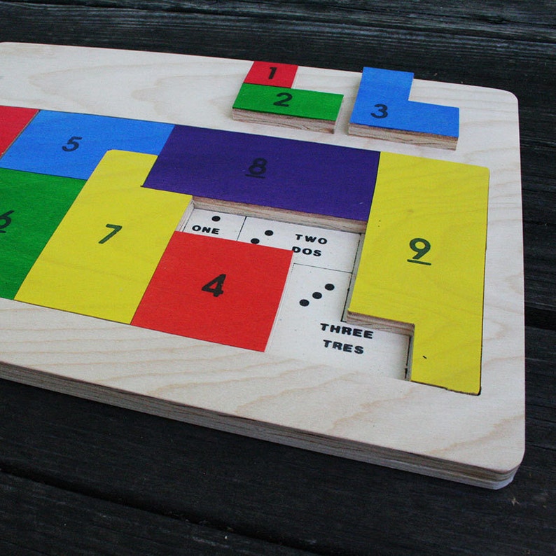 Arithmetic Wooden Puzzle, Math Wooden Puzzle, Handmade, Wooden Jigsaw ...