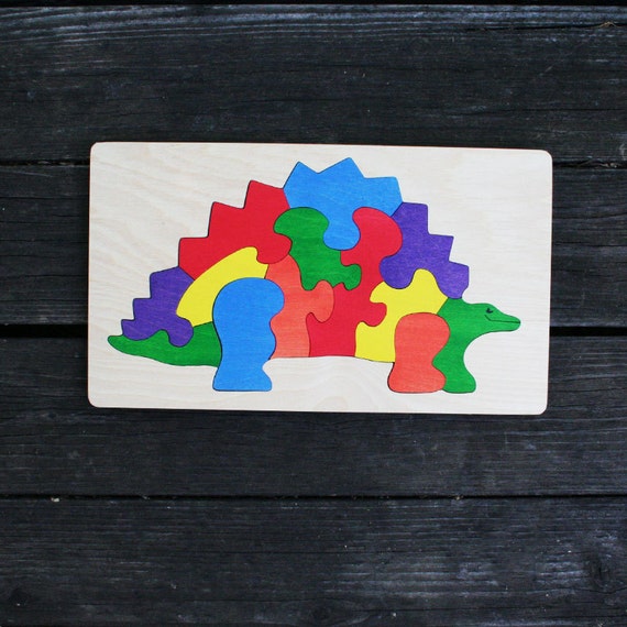Stegosaurus Picture Puzzles Dinosaur Picture Puzzles | Etsy