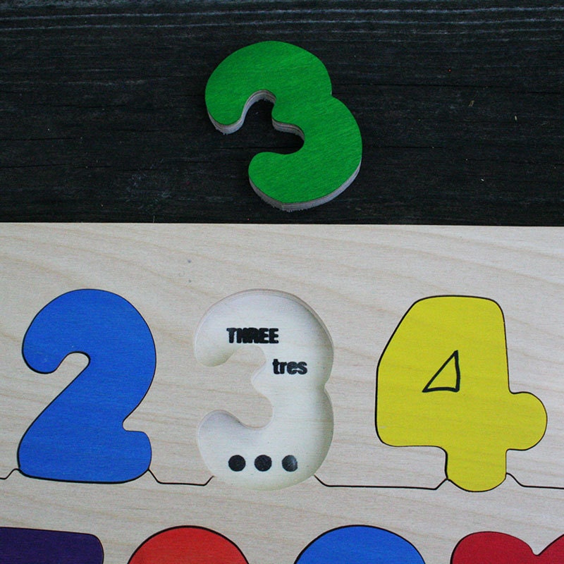 Numbers Wooden Puzzle, Handmade, Wooden Jigsaw Puzzles - Etsy