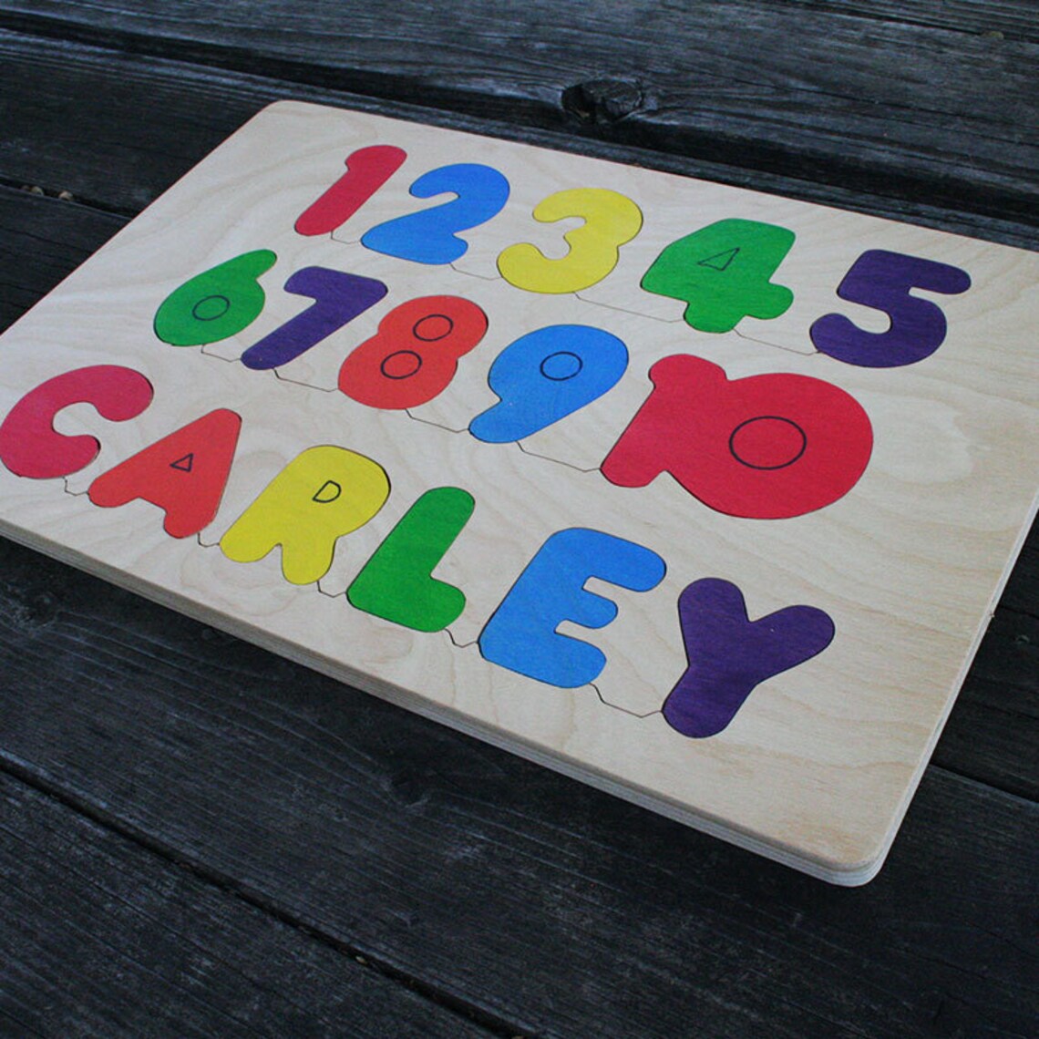 Name and Number Puzzles, Handmade, Wooden Name Jigsaw Puzzles - Etsy