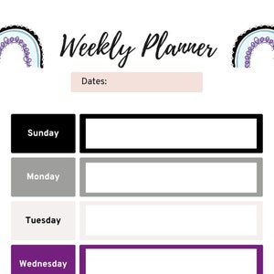 The Candy Weekly Planner - Etsy
