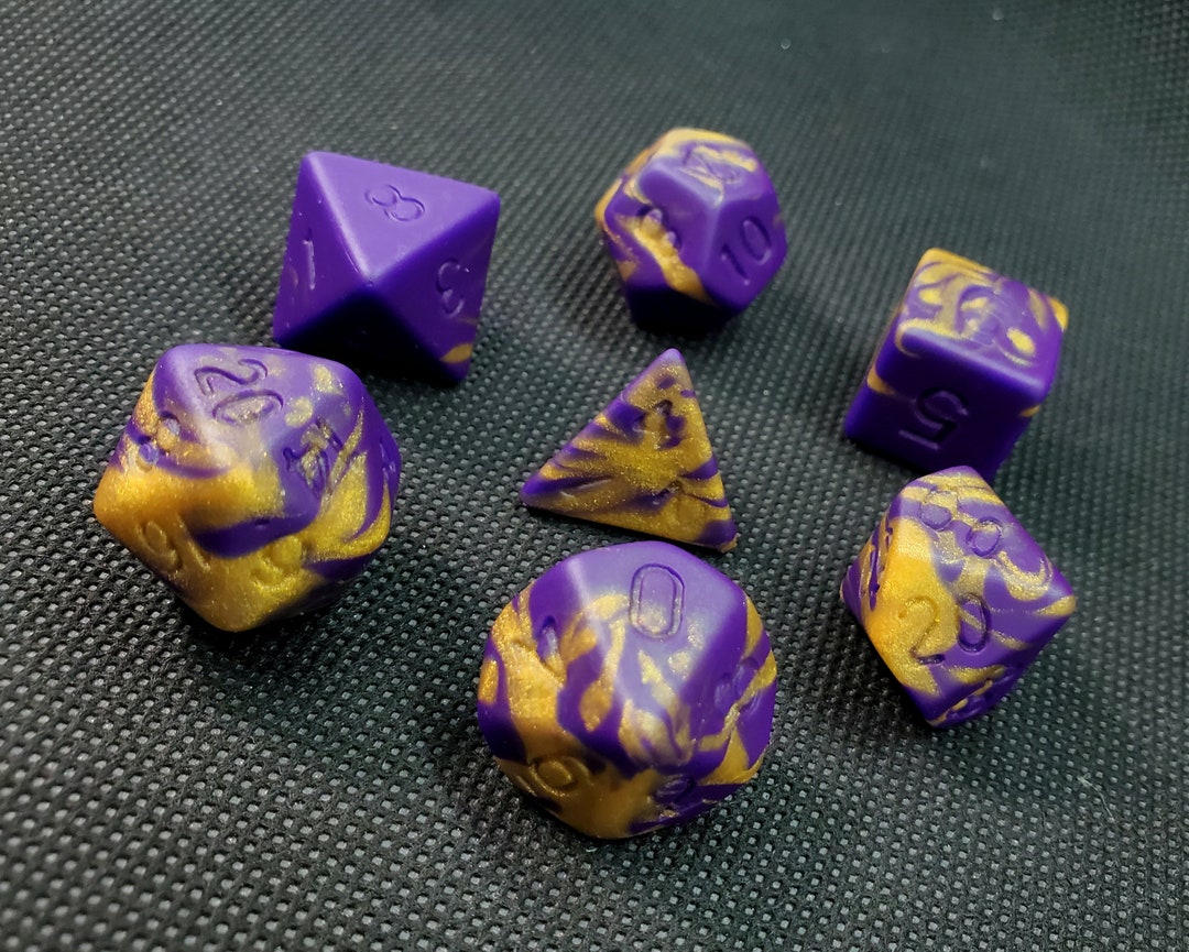 Squishy Dice - Silicone 7pc. Dice Set (mythic) - Etsy