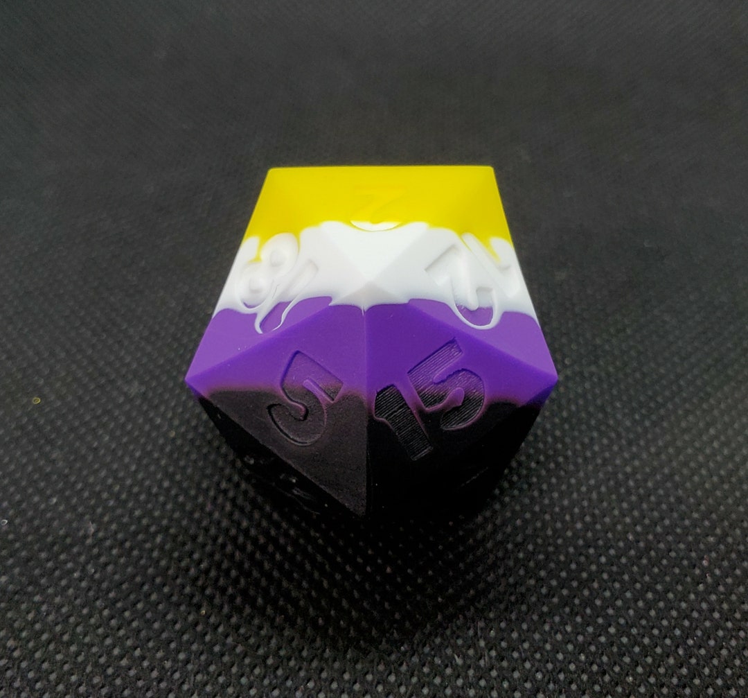 Squishy Oversized D20 nonbinary - Etsy
