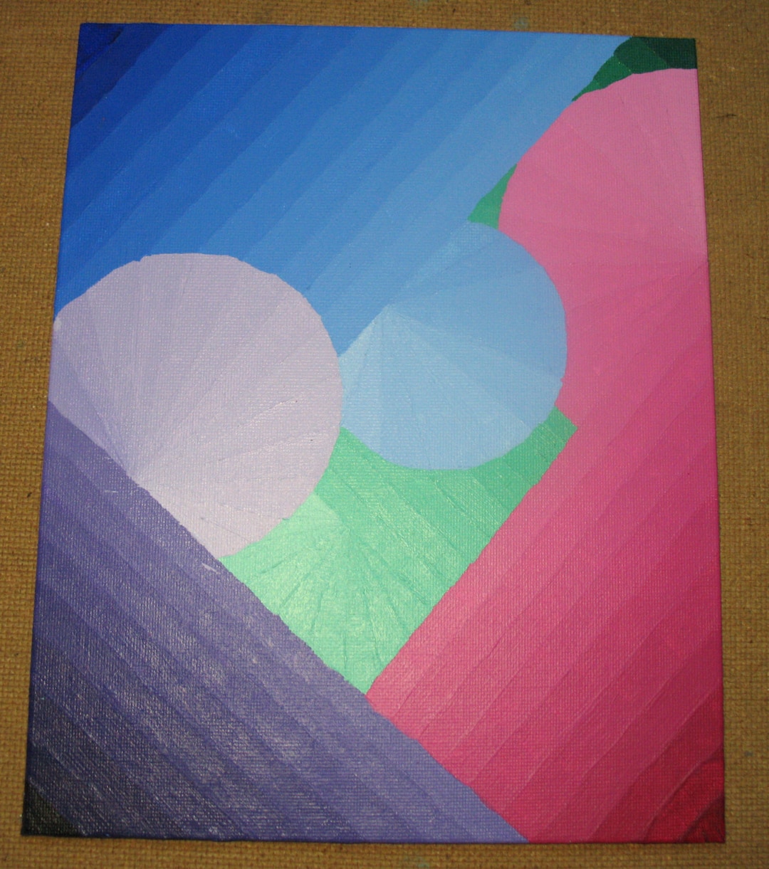 Acrylic Purple, Blue & Pink Gradient Painting - Etsy