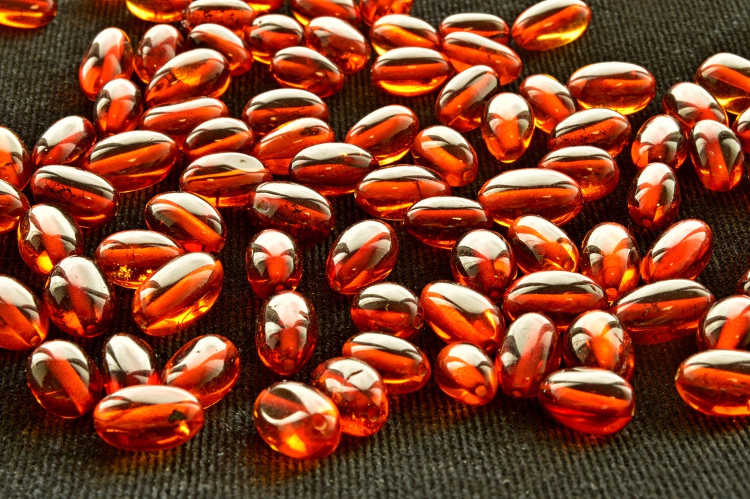 Natural Amber Beads Polished Stone Gemstone, 5-8 Mm Size, Baltic Amber ...