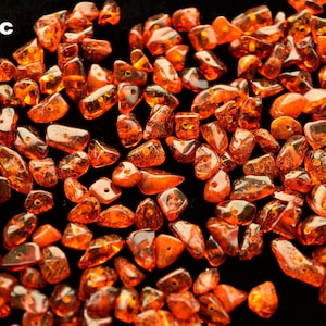 Natural Baltic Amber Beads CHIP Style Polished Stone Gemstone 4-7 Mm ...