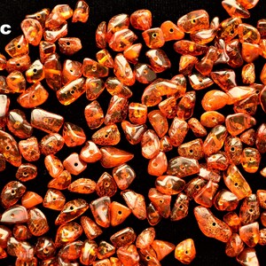 Natural Baltic Amber Beads CHIP Style Polished Stone Gemstone 4-7 Mm ...