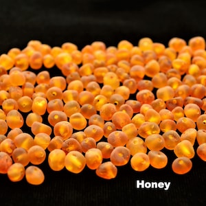 RAW Natural Baltic Amber Beads BAROQUE Style Unpolished Stone, 4-7 Mm ...