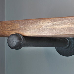 Pipe Hangers for Industrial Floating Shelves, Iron Shelf Brackets ...