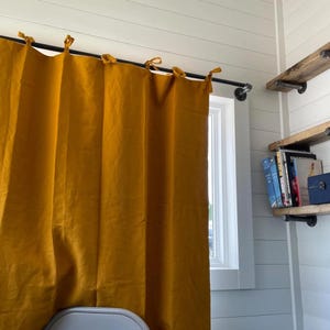 Industrial Pipe Window Curtain Rod, Rustic Gun Metal Gray Modern ...