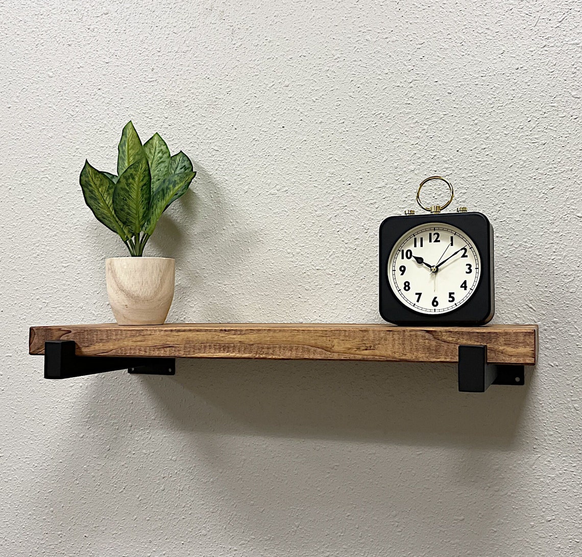 Minimalist Floating Shelf Square Tube Shelf Bracket Modern - Etsy