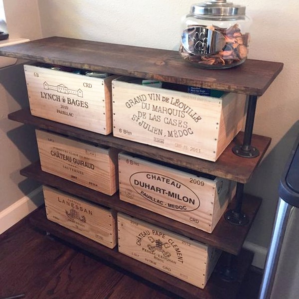 Rustic Bar Cart - Etsy