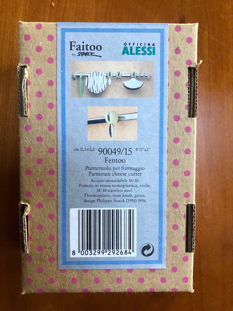 NEW ALESSI : Faitoo / FENTOO Parmesan Cheese Cutter 90049/15 / Philippe ...