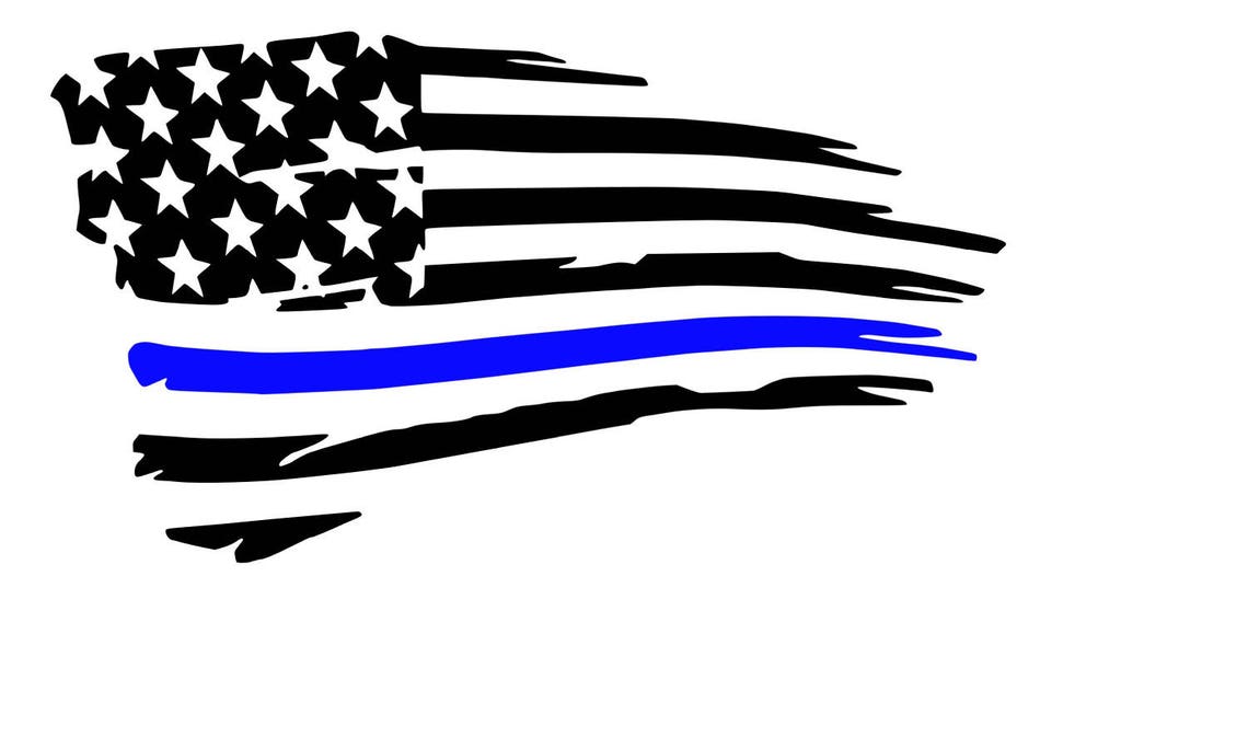 Back the Blue Car Decal Police Ipad Decal Macbook Decal | Etsy