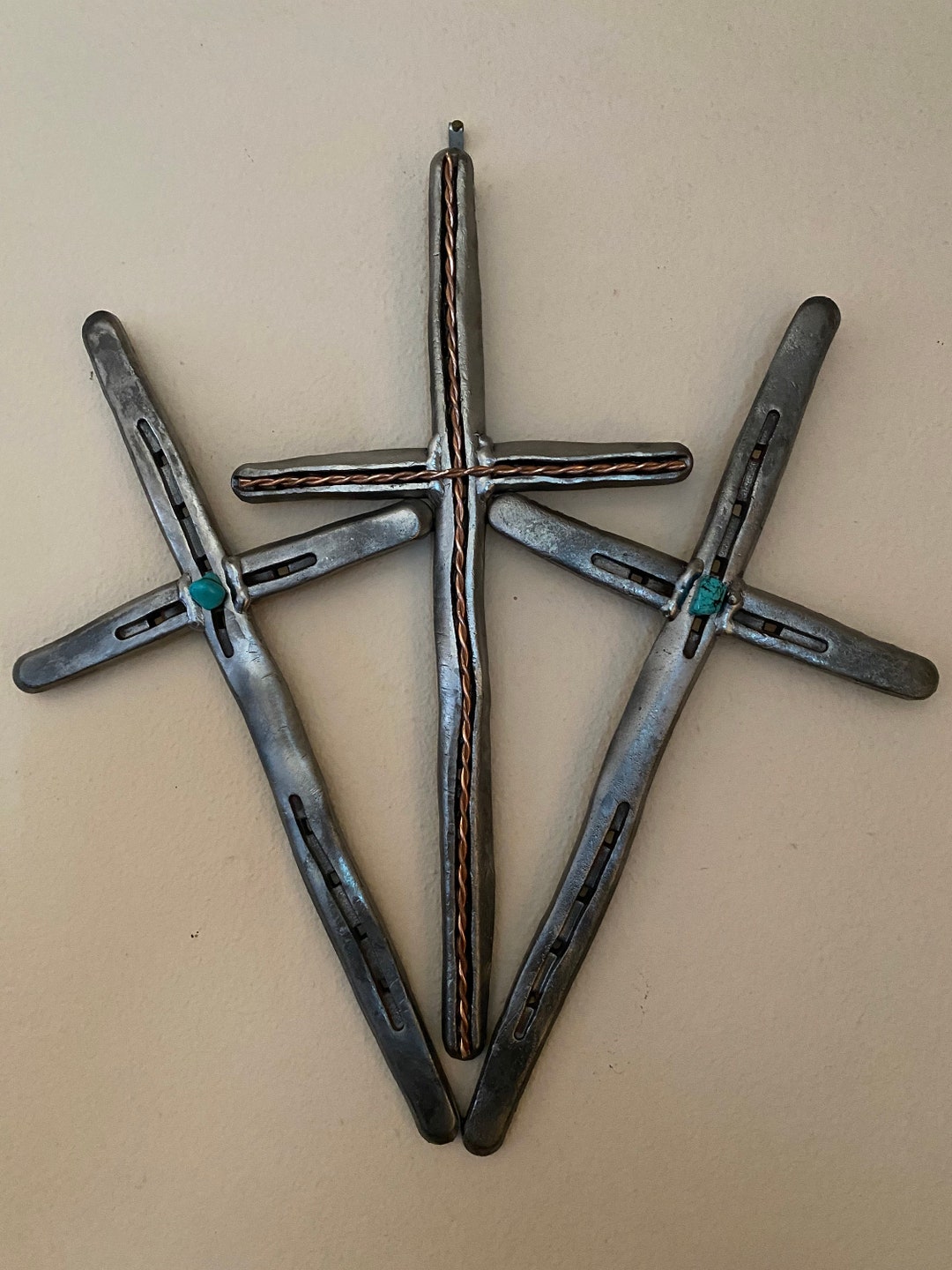 Horse Shoe Cross - Etsy