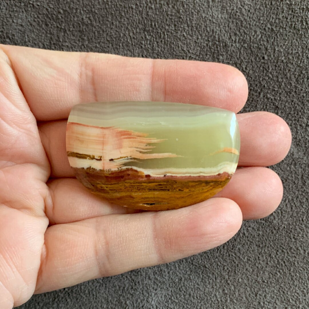 Picture Jade Designer Pendant Cab Cabochon CC1627 - Etsy