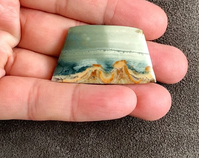 Gary Green Jasper Larsonite Designer Pendant Cab Cabochon 20407 - Etsy