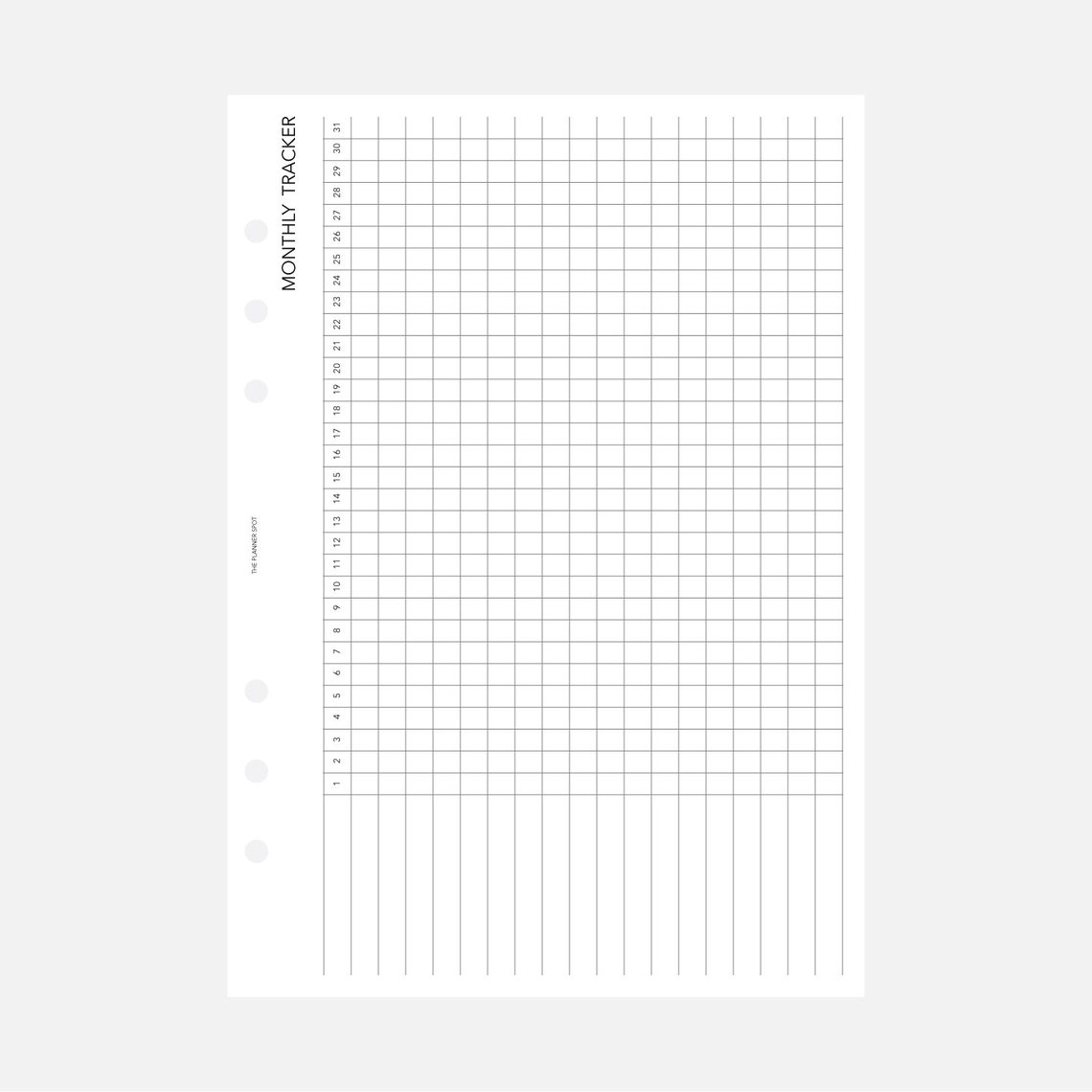 PRINTABLE Month Tracker Planner Insert A5 Size | Etsy