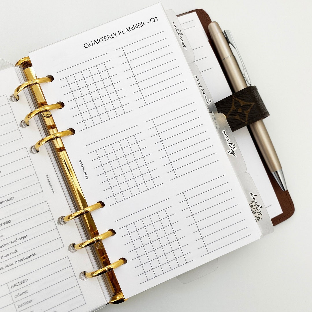 PRINTABLE Quarterly Planner Insert - Personal Size - Etsy