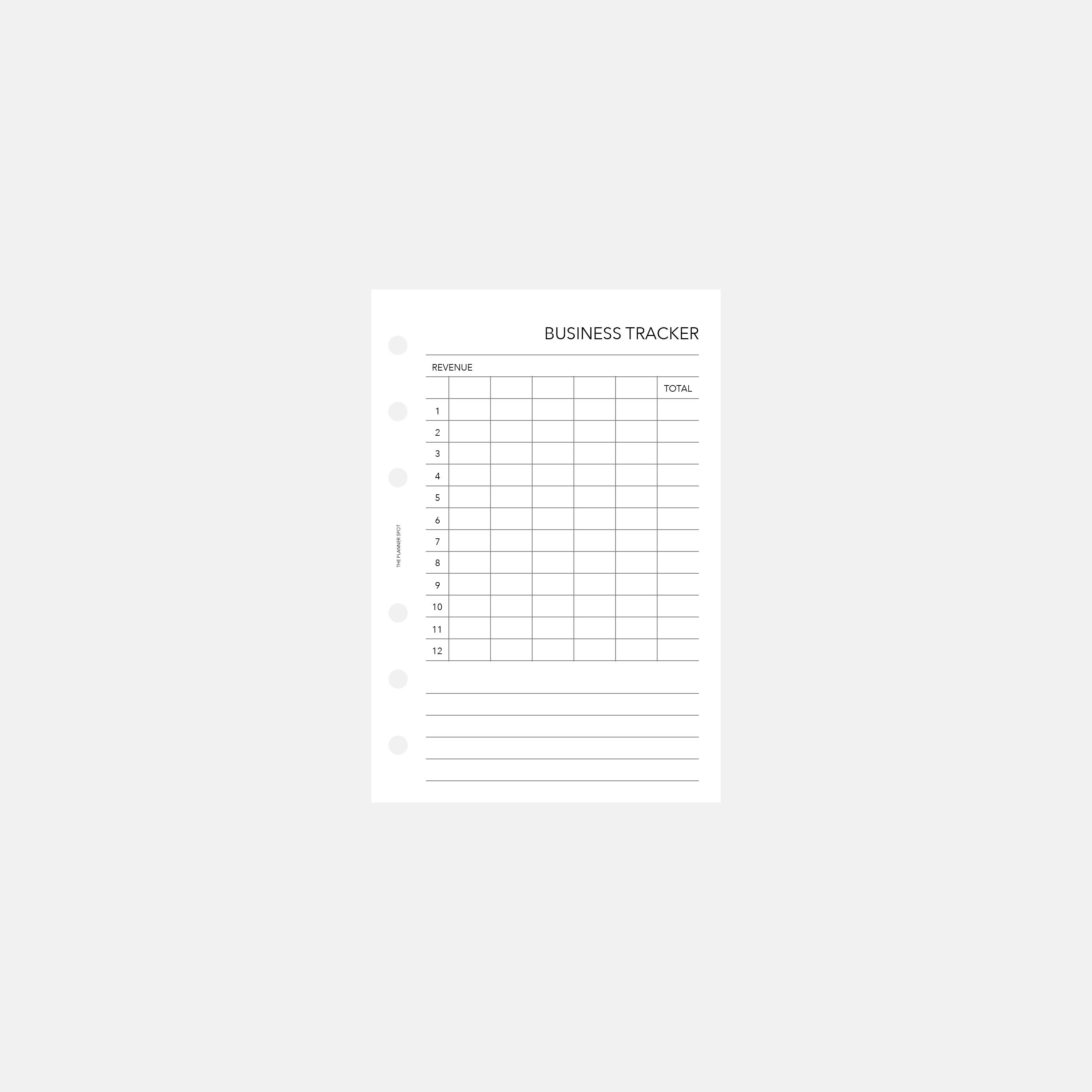 PRINTABLE Business Tracker Planner Inserts - Pocket Size - Etsy