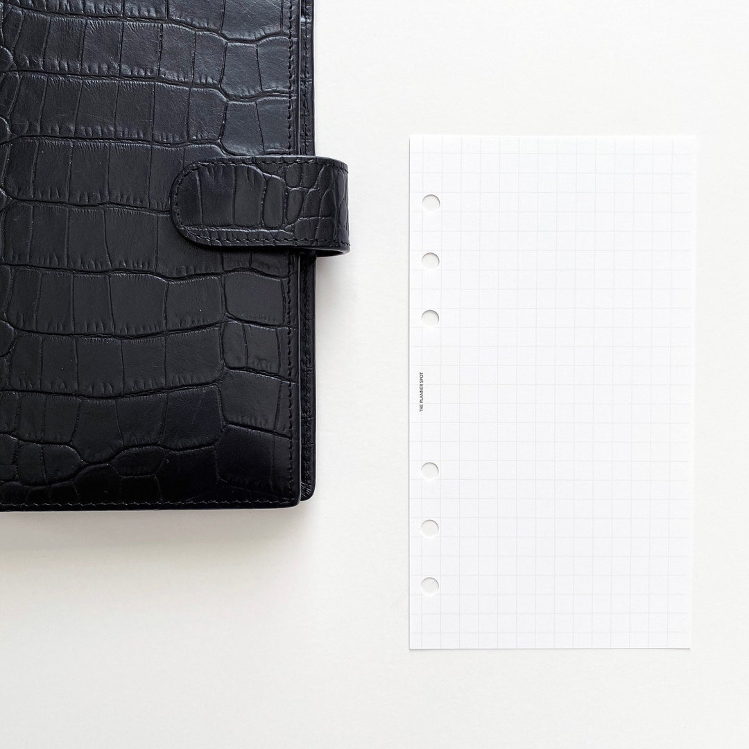 PRINTABLE Grid Notes Planner Inserts - Personal Size - Etsy