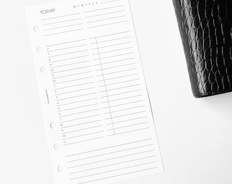 PRINTABLE Undated Daily Planner Insert A5 Size | Etsy