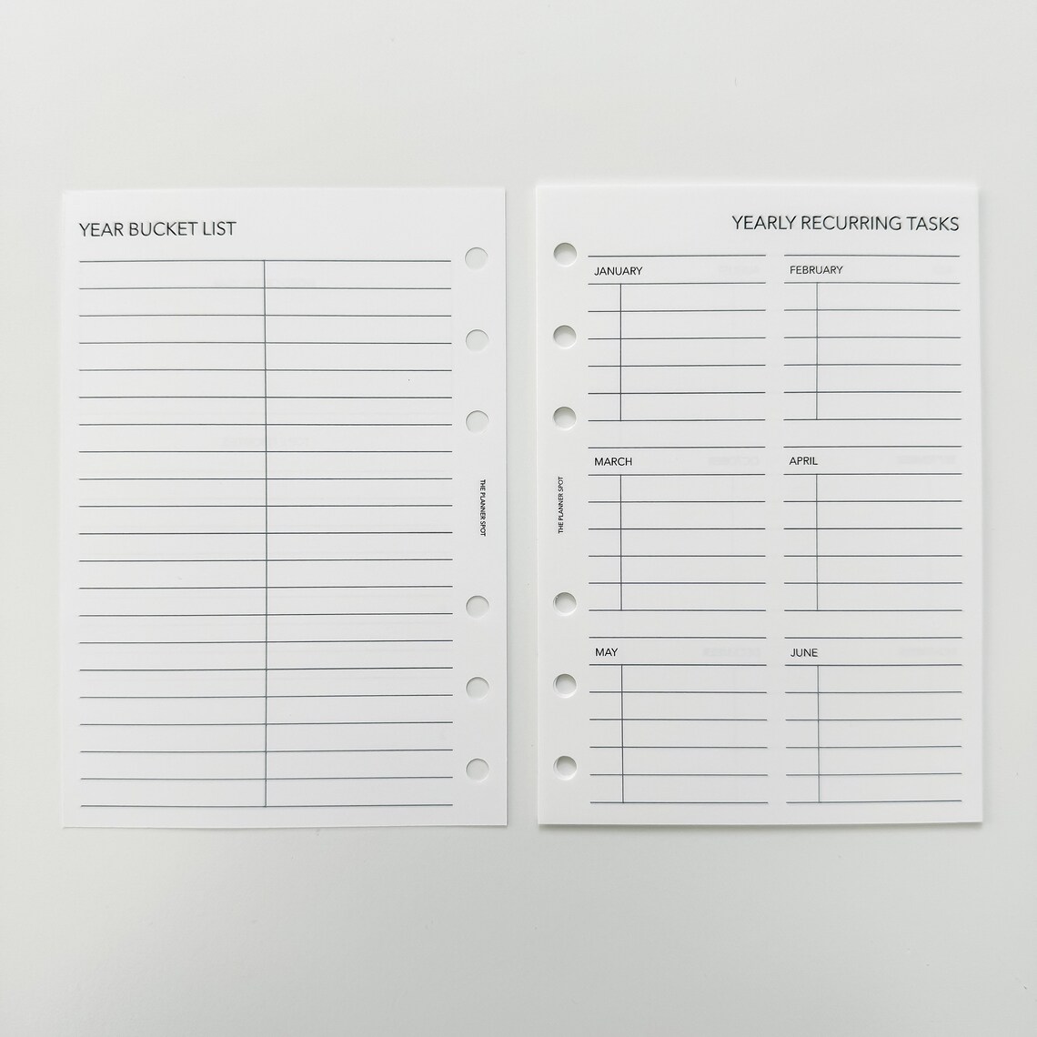 PRINTABLE Master Plan Inserts - A6 Size - Etsy