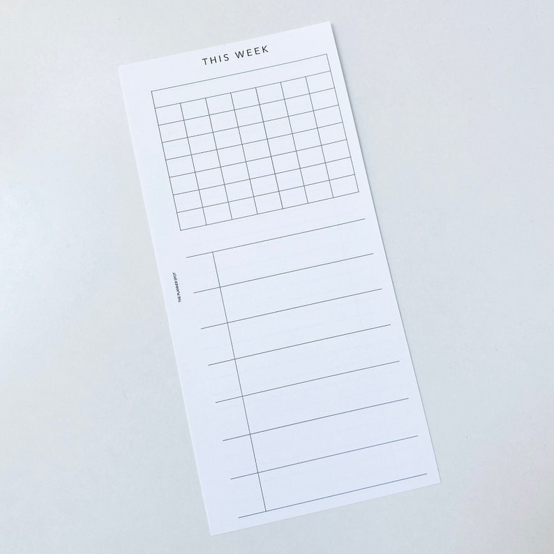 PRINTABLE Half Sheet Sidebar Planner Insert Half Letter Size - Etsy