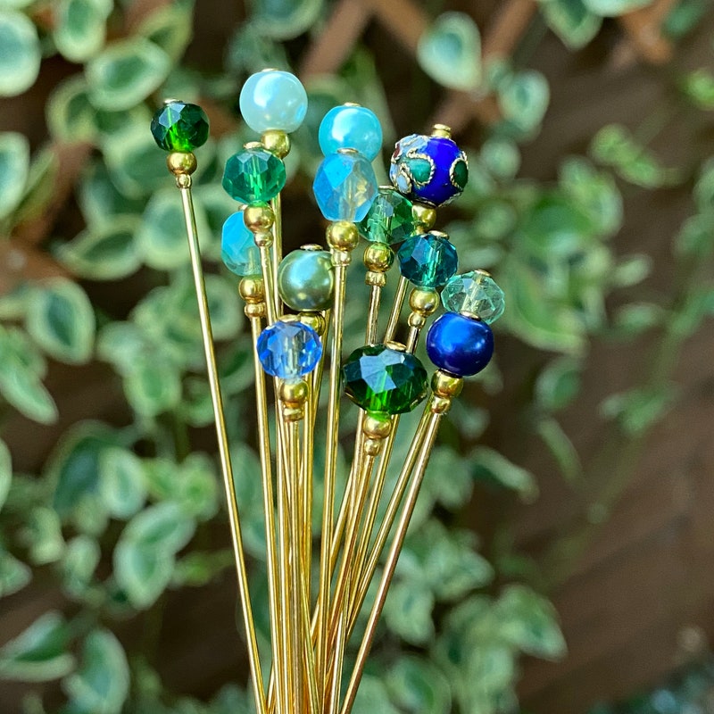 Glass Crystal Pins - Etsy UK