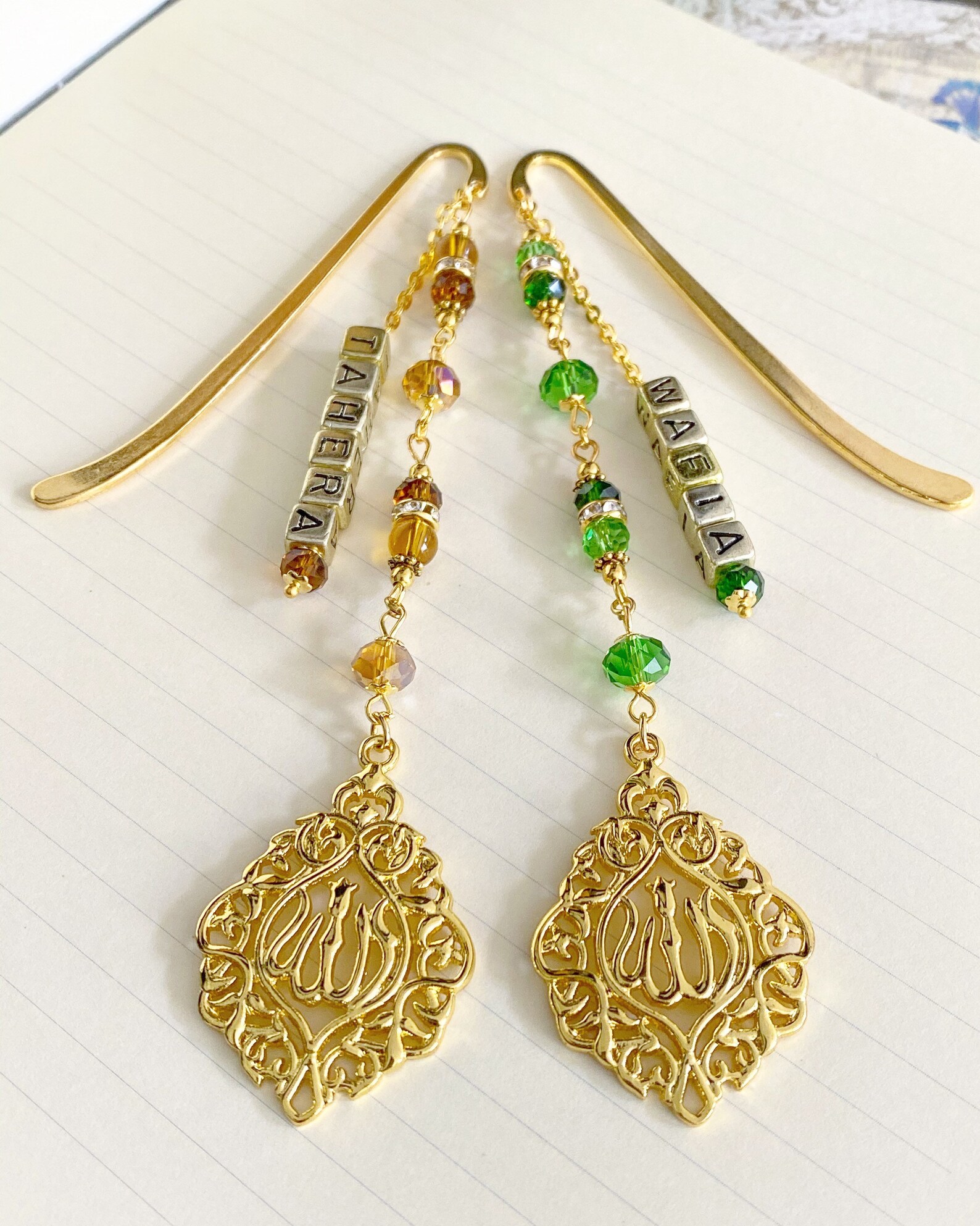 Personalised Quran Bookmarks, Allah Pendant, Personalised Gifts. - Etsy UK