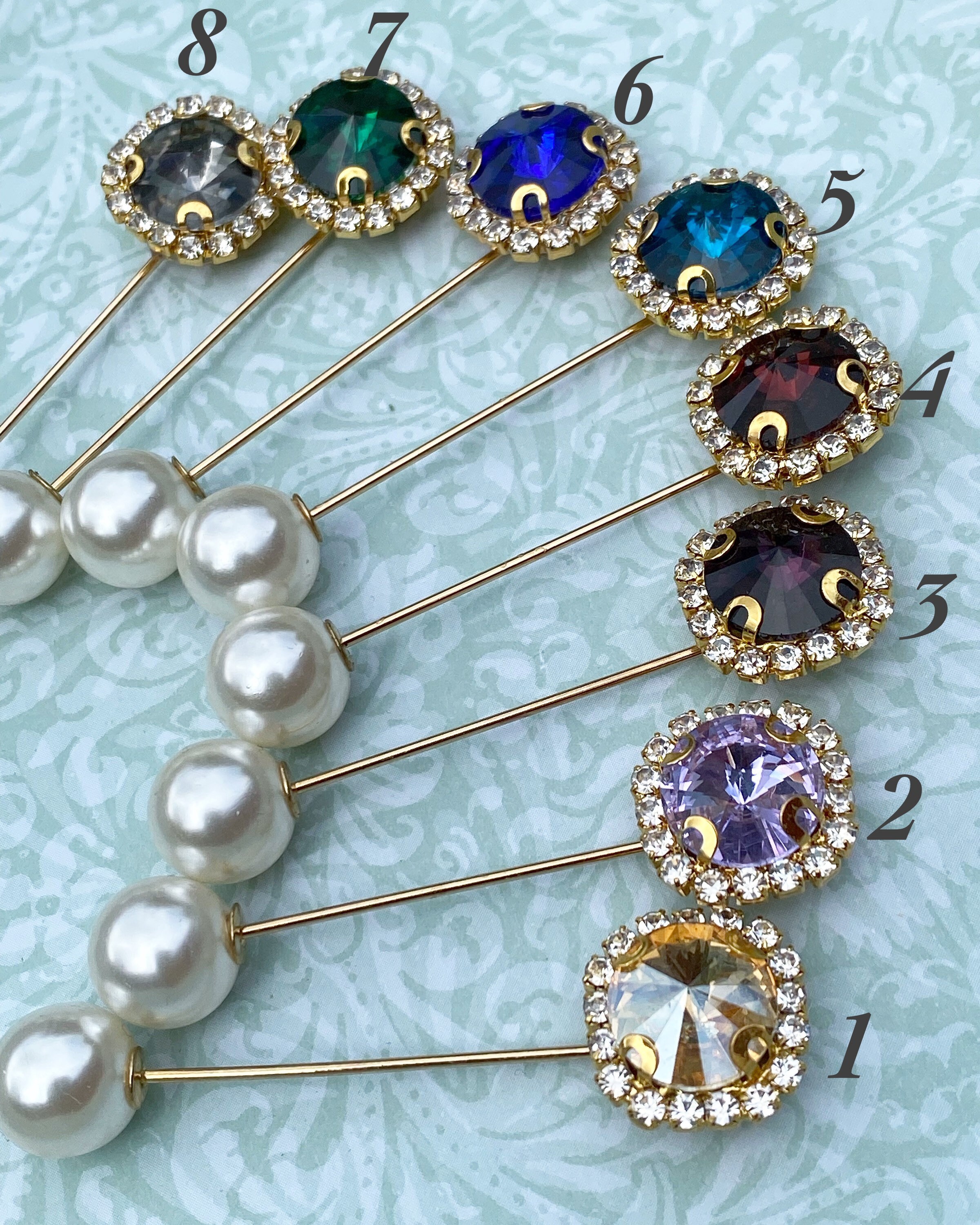 Hijab Pins With Pearl. Stoppers | Etsy